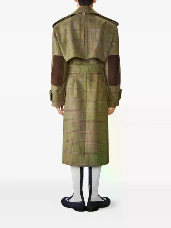 Thom Browne Hunting Tweed Trench Coat