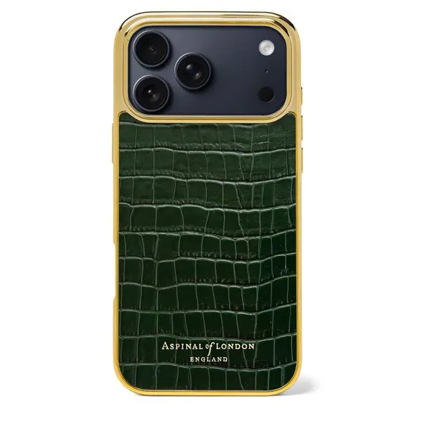 ASPINAL OF LONDON Iphone 17 Pro Max Case In Alpine Pebble - Green