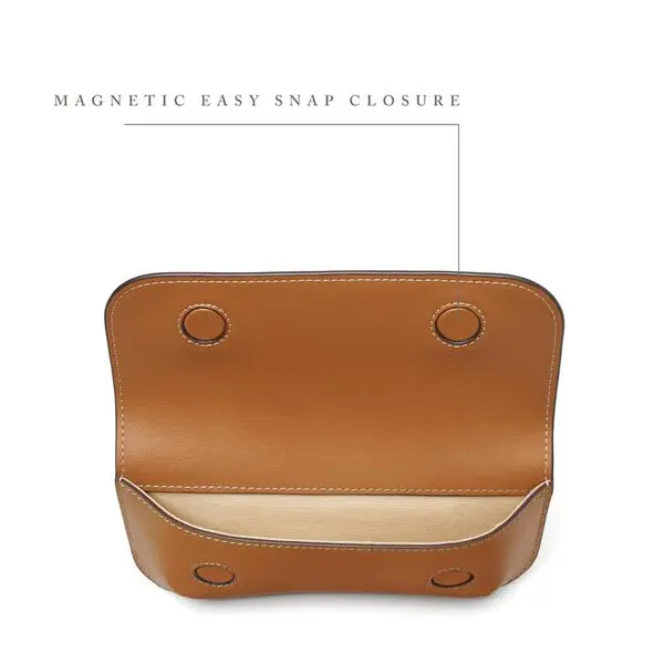 ASPINAL OF LONDON Ella Sunglasses Case In Smooth Leather - Tan