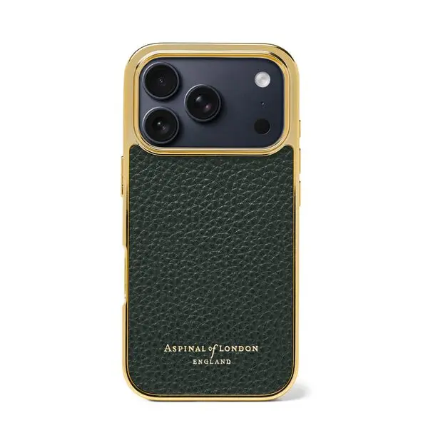 ASPINAL OF LONDON Iphone 17 Pro Case In Cardinal Pebble - Green