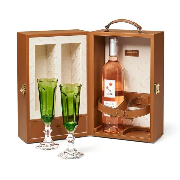 ASPINAL OF LONDON Wine Box - Tan