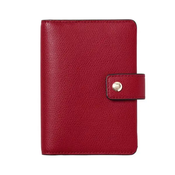 ASPINAL OF LONDON Duo Passport Cover In Soft Saffiano - Red