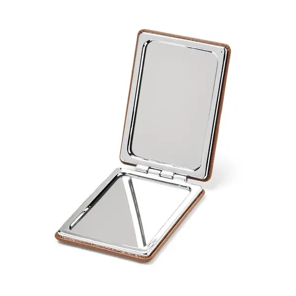 ASPINAL OF LONDON Purse Mirror In Soft Saffiano - Tan