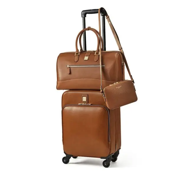 ASPINAL OF LONDON 3-piece Flight Collection - Tan