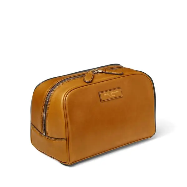 ASPINAL OF LONDON Harrison Toiletry Bag - Tan