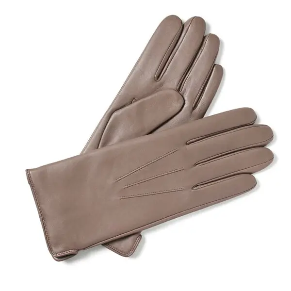 ASPINAL OF LONDON Nappa Leather Gloves With Cashmere Lining - Neutral