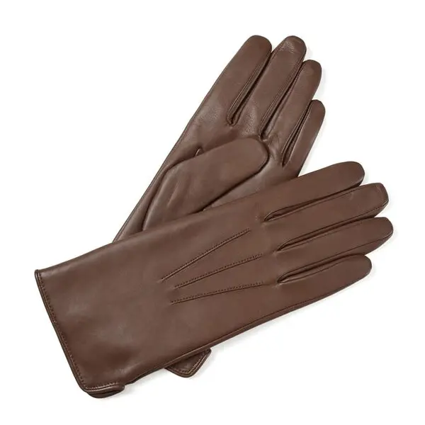 ASPINAL OF LONDON Nappa Leather Gloves With Cashmere Lining - Tan