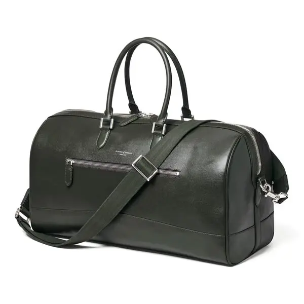ASPINAL OF LONDON City Holdall In Saffiano Leather - Green