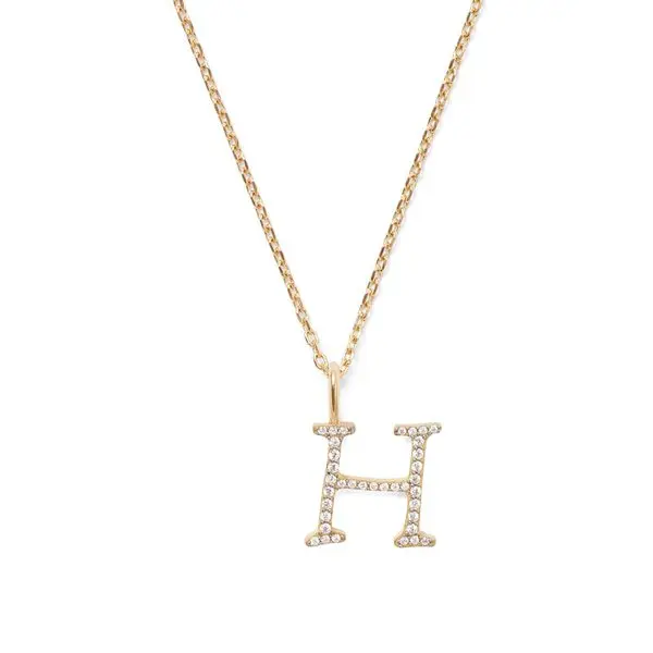 ASPINAL OF LONDON Diamond Initial 's' Necklace - Gold