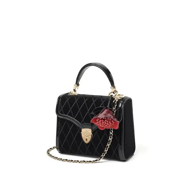 ASPINAL OF LONDON Midi Mayfair Rose Damask - Black