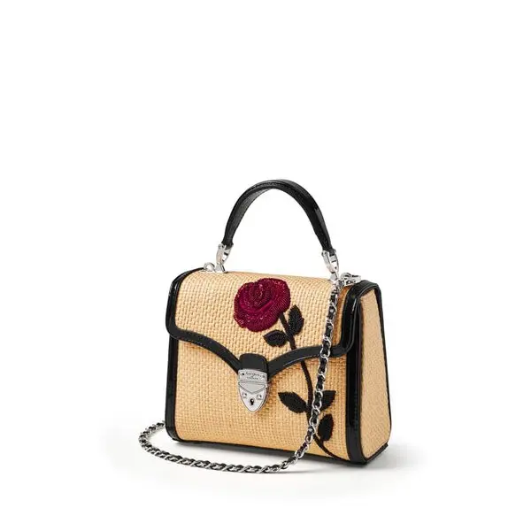 ASPINAL OF LONDON Midi Mayfair Bag - Neutral/red