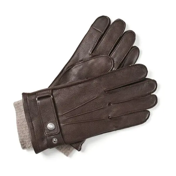 ASPINAL OF LONDON Aerodrome Leather Gloves - Brown