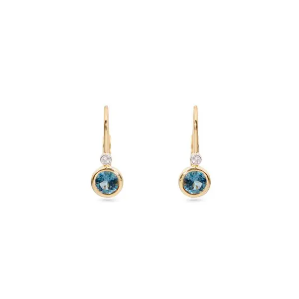 ASPINAL OF LONDON Diamond And Iolite 14ct Earrings - Blue