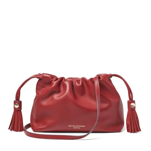 ASPINAL OF LONDON Hudson Large Crossbody Pouch - Red