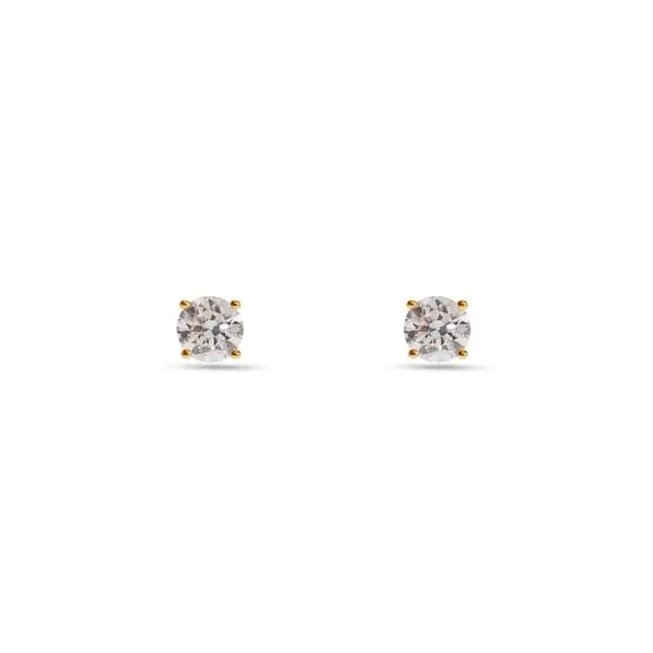 ASPINAL OF LONDON Floating Diamond 1.80ct Solitaire Stud Earrings - Gold