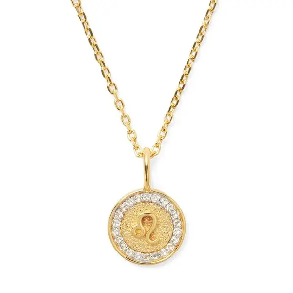ASPINAL OF LONDON Aries Zodiac Pendant Necklace In 18ct Vermeil - Gold