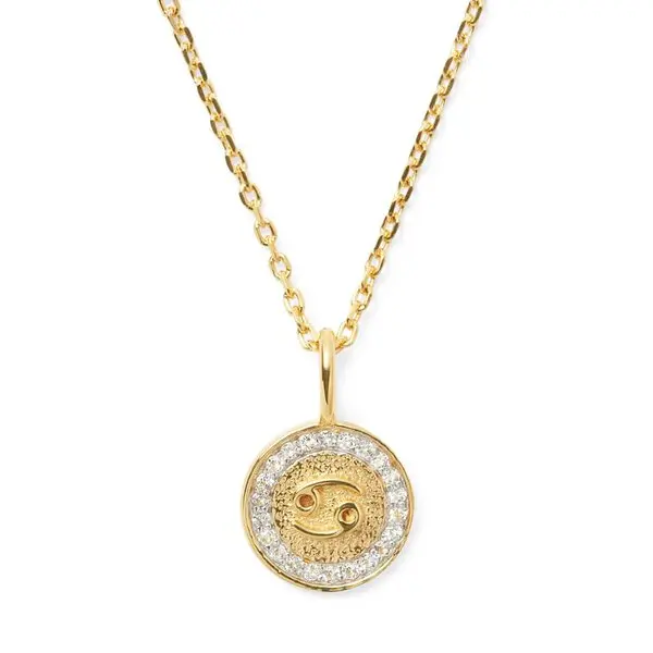 ASPINAL OF LONDON Taurus Zodiac Pendant Necklace - Gold