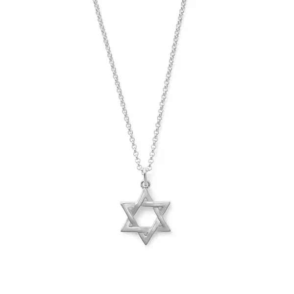ASPINAL OF LONDON Star Of David Pendant Necklace - Silver