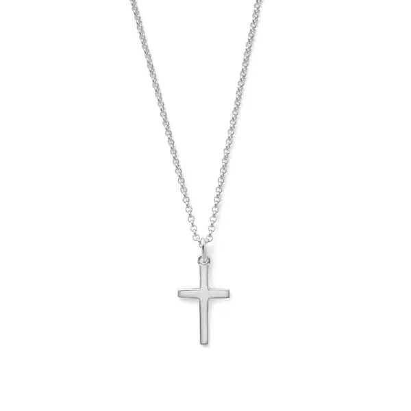 ASPINAL OF LONDON Cross Pendant Necklace In Sterling - Silver