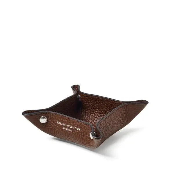 ASPINAL OF LONDON Mini Soft Tidy Tray - Brown
