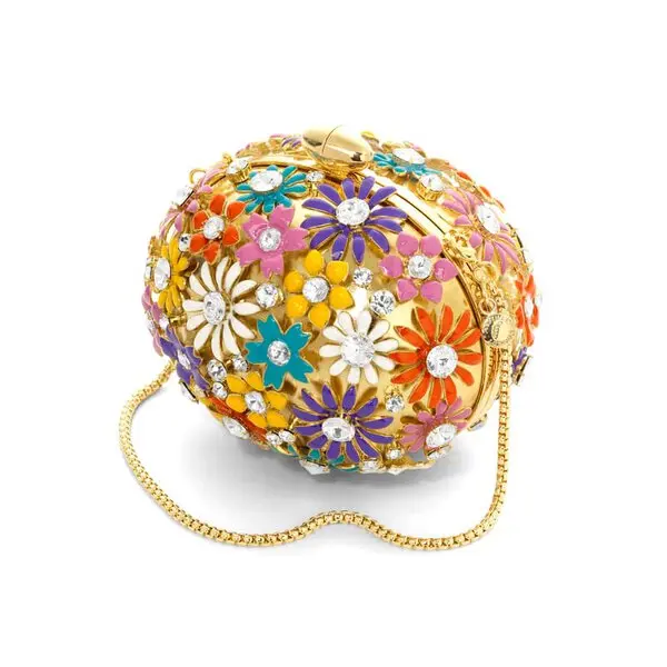 ASPINAL OF LONDON Embellished Floral Egg Clutch