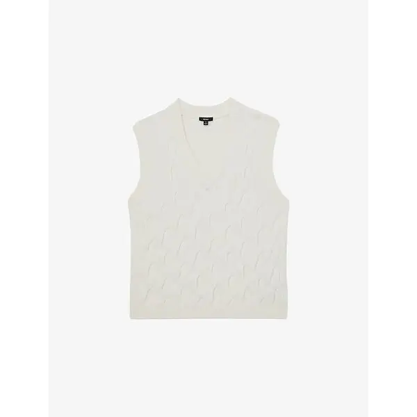 REISS V-neck Knitted Vest