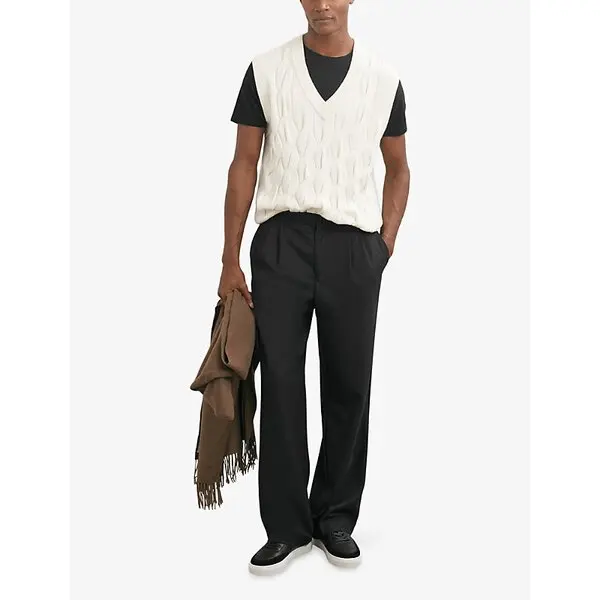 REISS V-neck Knitted Vest