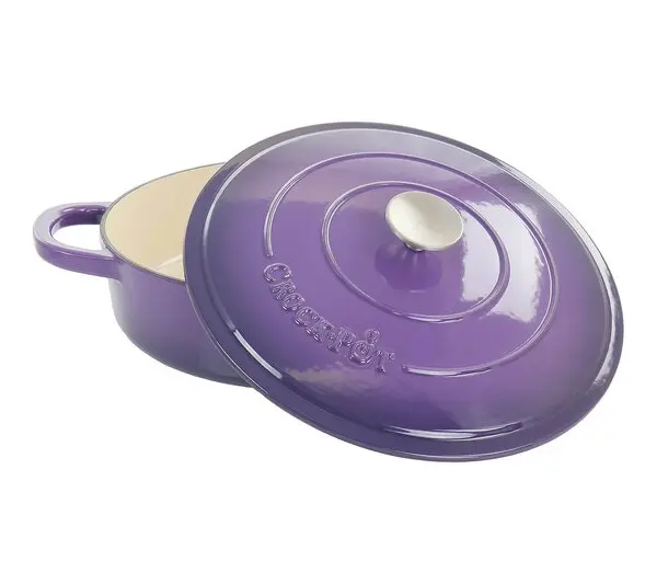 CROCK-POT Artisan 2pc 5qt Enameled Braiser Wit H Lid Lavender - One-color