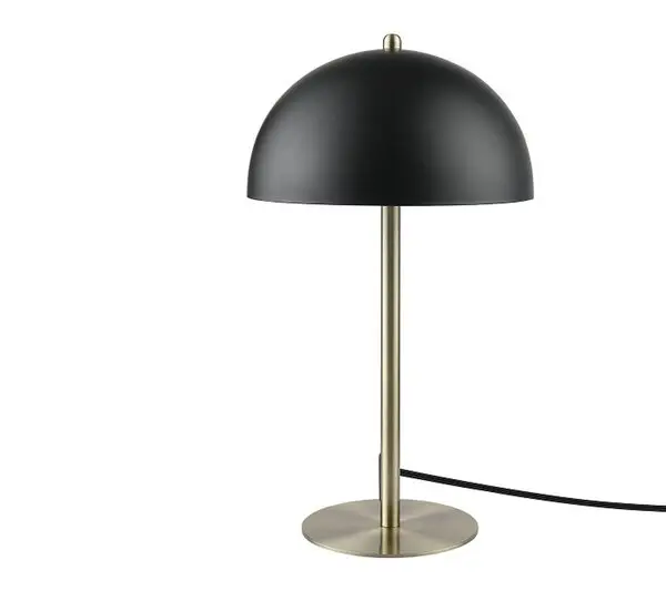 GLOBE ELECTRIC Luna 15' Matte Black And Brass Accent Desk Lamp - One-color