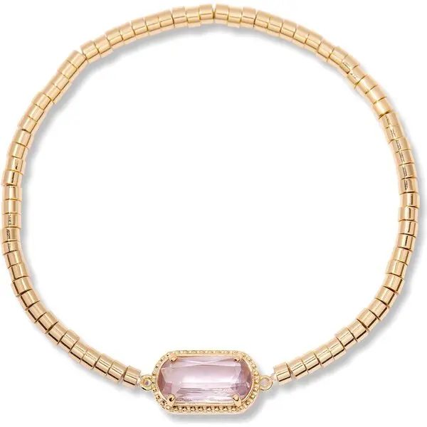 BROOK & YORK Daphne Birthstone Bracelet - Light Pink