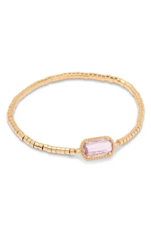 BROOK & YORK Daphne Birthstone Bracelet - Light Pink