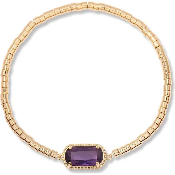 BROOK & YORK Daphne Birthstone Bracelet - Purple