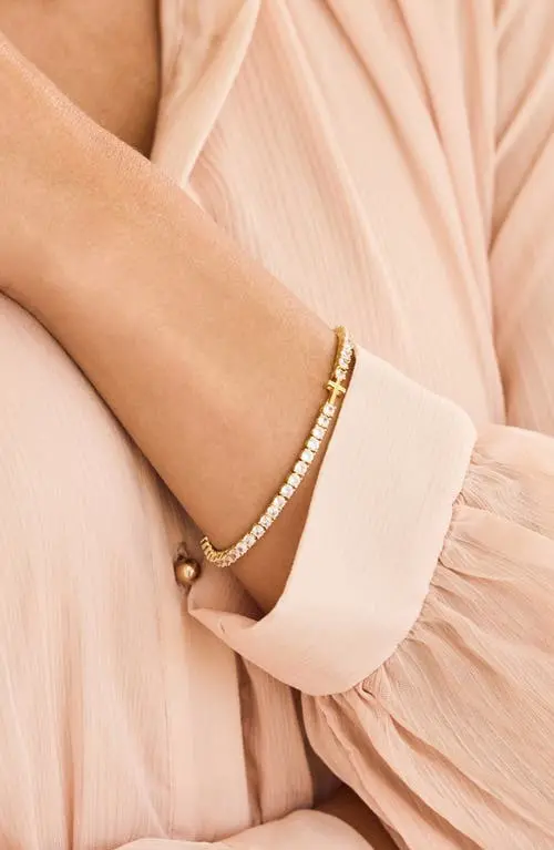 BROOK & YORK Coco Cross Tennis Bracelet