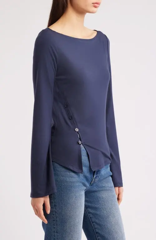 REFORMATION Nicola Knit Top - Midnight