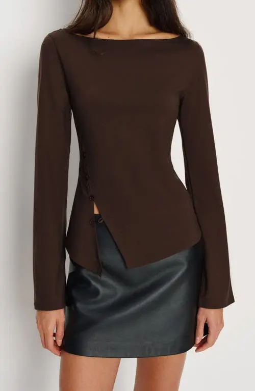 REFORMATION Nicola Knit Top - Mole