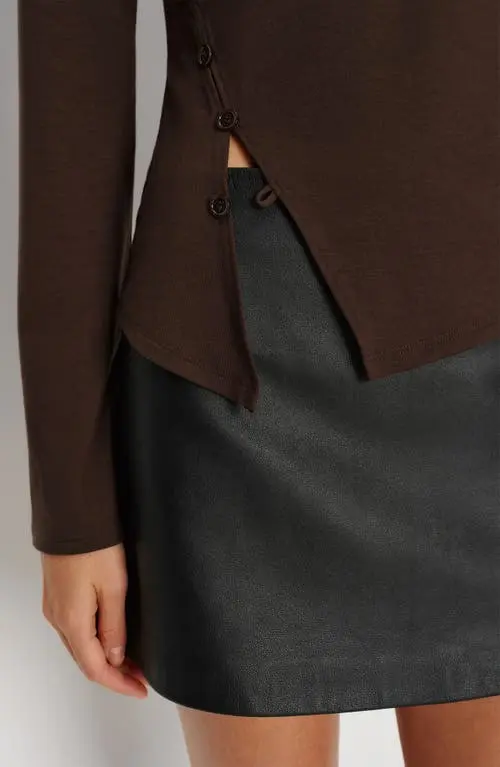 REFORMATION Nicola Knit Top - Mole