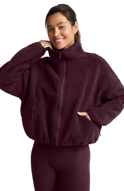 Beyond Yoga Unity Zip Jacket - Cabernet