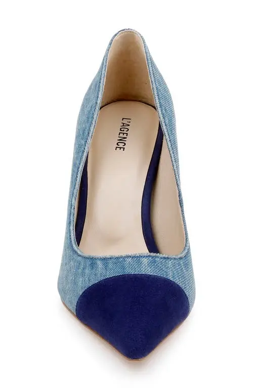 L'Agence Kendelle Pumps - Light Denim