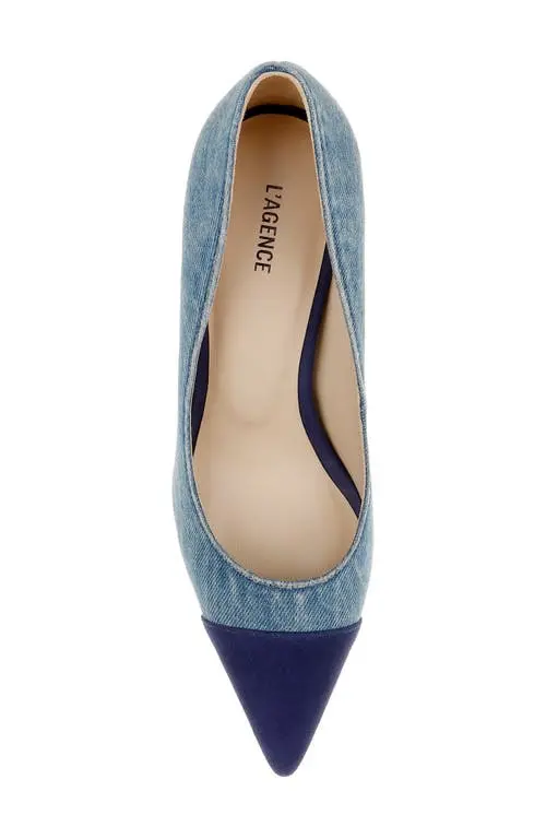 L'Agence Kendelle Pumps - Light Denim