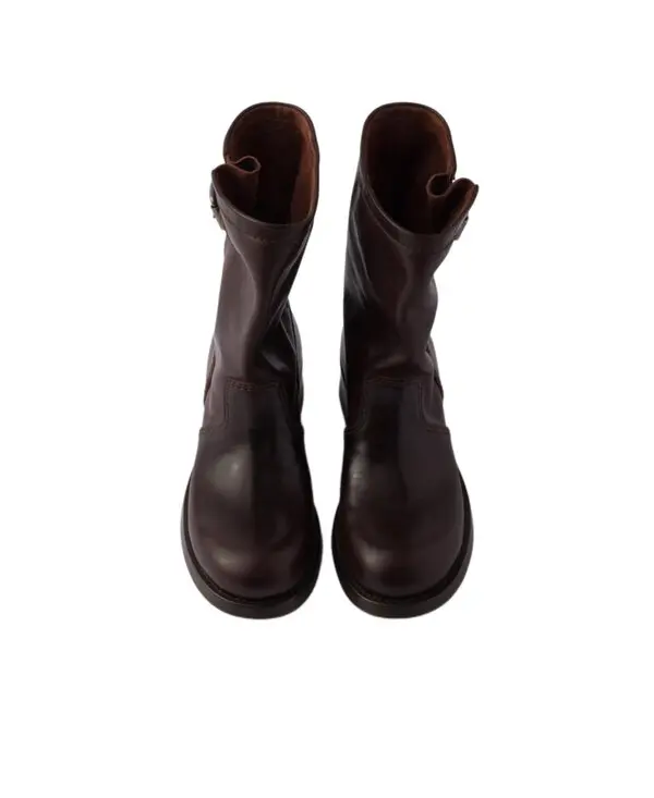 Prada Leather Mid-calf Boots