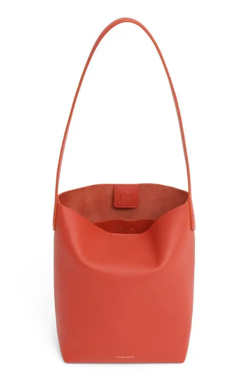 MANSUR GAVRIEL Small Everyday Cabas Leather Tote - Pomodoro