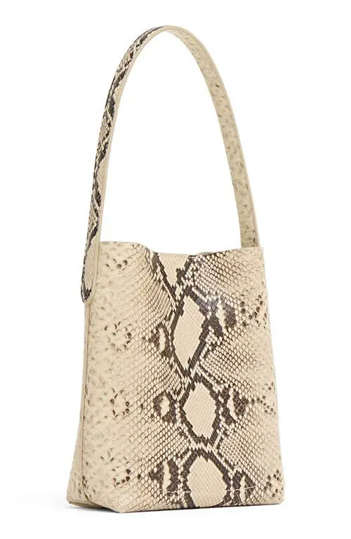 MANSUR GAVRIEL Mini Everyday Cabas Snakeskin Embossed Leather Tote
