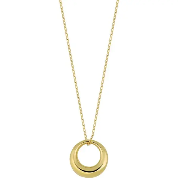 Bony Levy 14k Gold Graduated Circle Pendant Necklace - 14ky