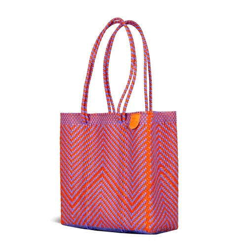 TIN MARIN Woven Tote - Pink