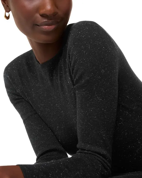Whistles Annie Sparkle Knit Dress - Black