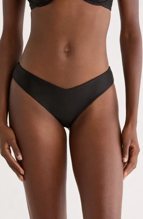 KULANI KINIS V-cut Bikini Bottoms - Twilight Black