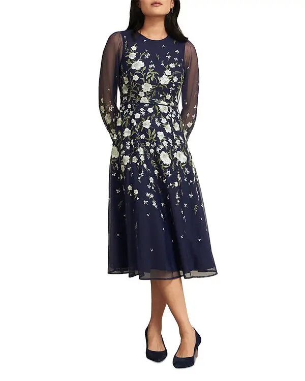 Hobbs London Women's Lois Embroidered Dress