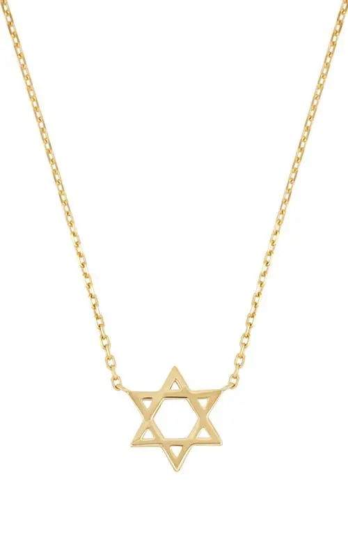 Bony Levy 14k Gold Star Of David Pendant Necklace - 14k Yellow Gold