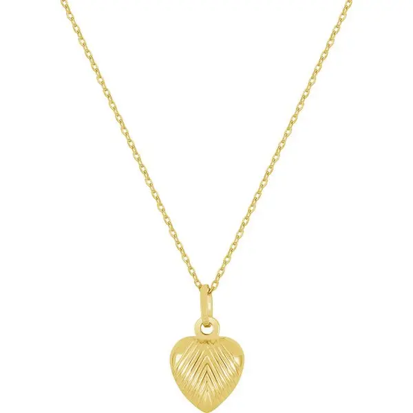 Bony Levy 14k Gold Heart Pendant Necklace - 14k Yellow Gold