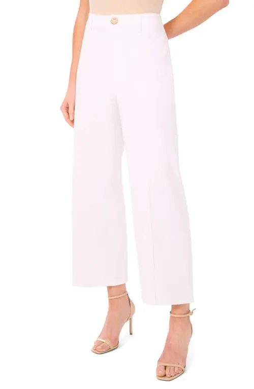 CECE DUPRAZ Flower Pintuck Wide Leg Jeans